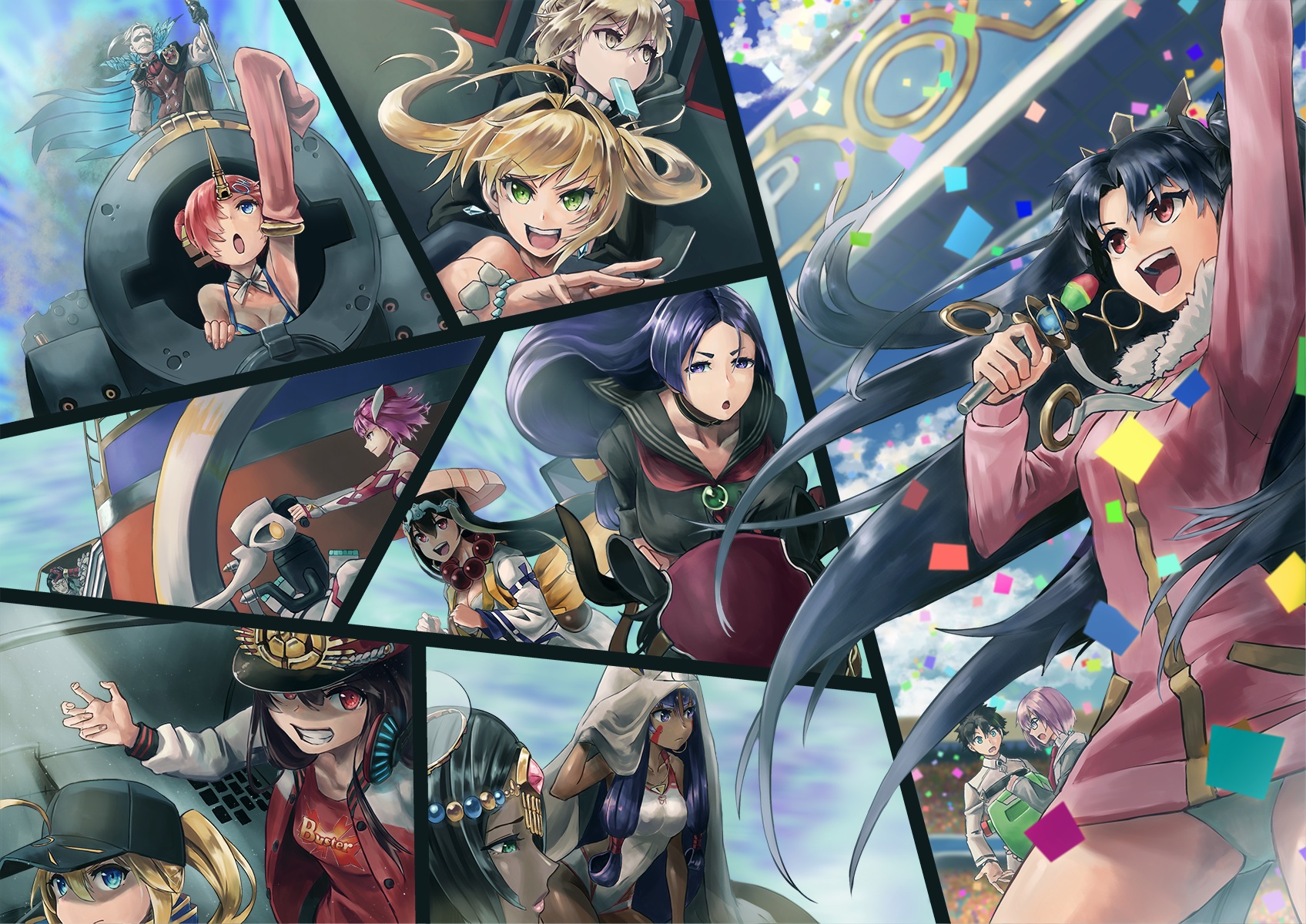 kuroi susumu fate/grand order artoria pendragon (fate) artoria pendragon alter (fate) charles ...